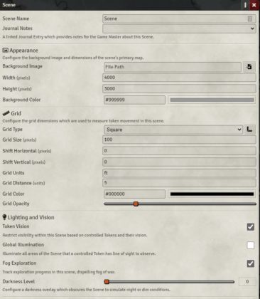 Foundry VTT Guide - Setting up Maps and Scenes for Campaign Prep