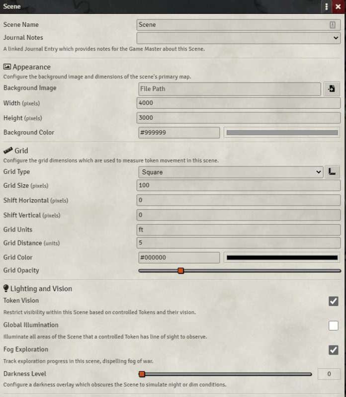 Foundry VTT Guide - Setting up Maps and Scenes for Campaign Prep